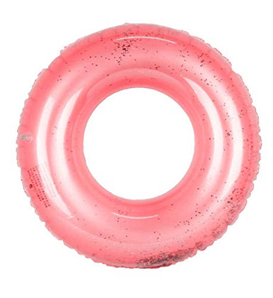 Vermo Rose Gold Glitter Swim Ring for Pool Beach Lake Glitter ...