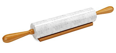 Miko Marble Stone Rolling Pin, 18 inch With Smooth Wooden Handles For ...