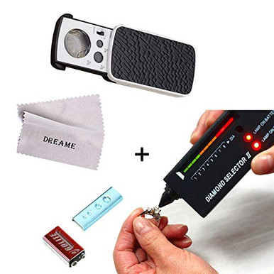 Best Diamond Tester?LED Lighted Slide Out Pocket Magnifying Glass 30X ...