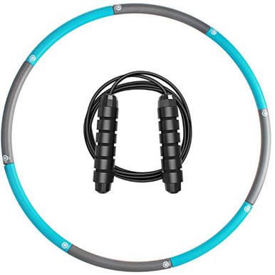 SUNERIA Weighted Hula Hoop with Jump Rope 2 in 1 Set for Adults,8 ...