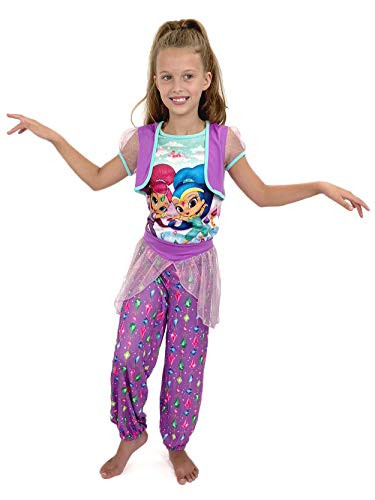 Nickelodeon Girls Little Shimmer and Shine 2 Piece Fantasy Pajama Set ...