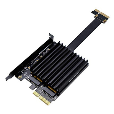 EZDIY FAB Dual M 2 PCIE Adapter M 2 PCIe NVMe and PCIe AHCI SSD to PCIe ...