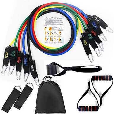Fitness Bands Resistance Men Strength Home Ultimate Workout 11 Piece ...