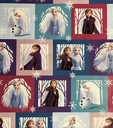 Disney Frozen Wrapping Paper Gift Wrap 3 33 Feet Wide 60 Sq Feet ...