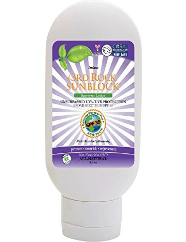 3rd Rock SunBlock for Kids 1 Pack 100 Safe Toxin Free and Natural Zinc ...