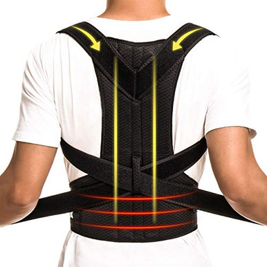 CFR Posture Corrector for men and women Fully Back Support with Splints ...