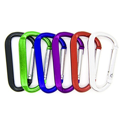 OnDepot com 2 25 Assorted Color D Shape Spring Loaded Aluminum ...