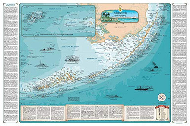 Sealake Products Map of Florida Keys Shipwreck Chart Explore Hidden ...
