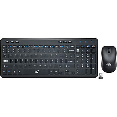 SR Wireless Keyboard Mouse Combo Thin Keyboard Thick Mouse 2 4G USB ...