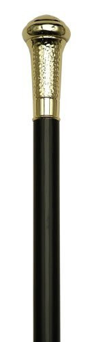 Walking Cane Gold Men s straight formal cane with 3 high cap black wood ...