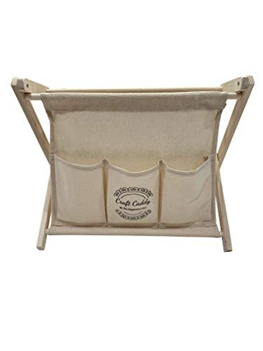 Craft Caddy Knitting Crochet Craft Organizer Collapsible Canvas Caddy ...