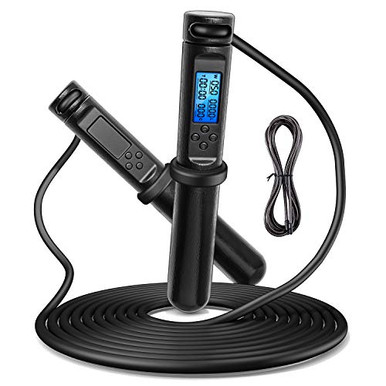 Zitrads Jump Rope with Calorie and Circles Counter, Adjustable Digital ...