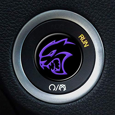 Moto Badge Hellcat Ignition Push Start Button Overlay for Dodge ...