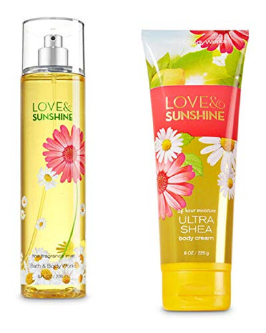 Bath Body Works Signature Collection Love Sunshine Gift Set Fine ...