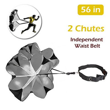 TRIWONDER 56 inch Speed Training Resistance Parachute Running Sprint ...