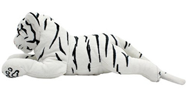 TAGLN Realistic Stuffed Animals Lifelike Plush Toys Groveling White ...