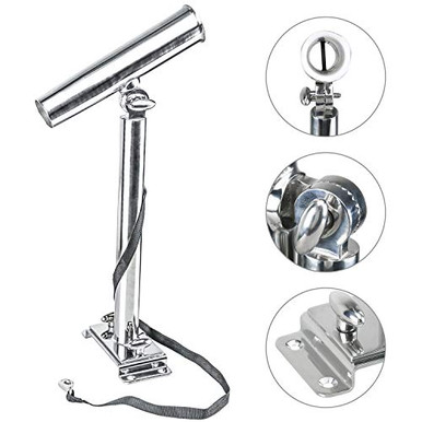 Amarine Made Silver Highly Polished Stainless Steel Adjustable ...