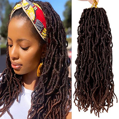 7 Packs Nu Faux Locs Crochet Hair 18 Inch Natural Locs Crochet Braids ...