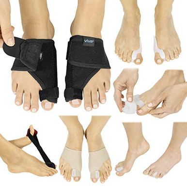 Vive Bunion Relief Kit 13 Pcs Protector and Corrector Sleeve for Hammer ...