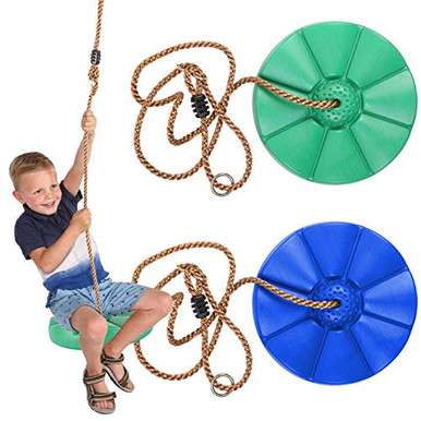 Odoland Tree Swing Rope Disc Swing seat 2pcs Plastic Swings Set for ...