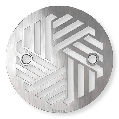 DRIP DROP Custom Shower Drain Cover Hexagon 4 25in Round Stainless ...
