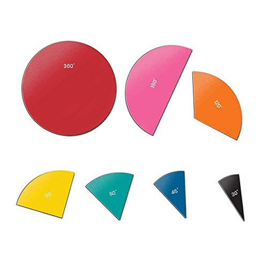 hand2mind Rainbow Angle Circles for Kids, Magnetic Demonstration 7 ...