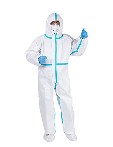 Disposable Protective Coverall Suit Full Body Protective from Hazmat ...