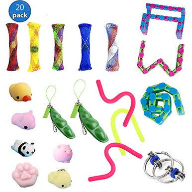 Zongsi 20 Pack Sensory Fidget Toys Bundle-Relieves Stress Increase ...