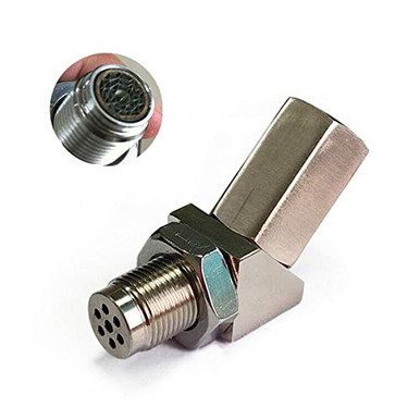 O2 Sensor Spacer with Mini Catalytic Converter Angular Style Stainless ...