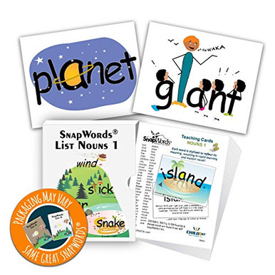 SnapWords Nouns 1 Teaching Cards - Sight Words - Warehousesoverstock