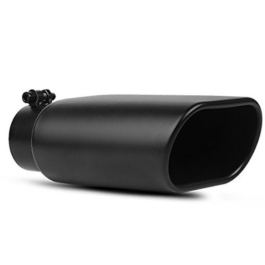 AUTOSAVER88 2 5 Inlet Black Exhaust Tip 2 5 Inch Inside Diameter Black ...