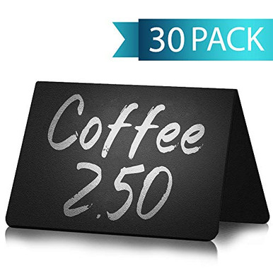 30 Pack Chalkboard Table Tents 4 x3 for Food Buffet Bakery Party ...
