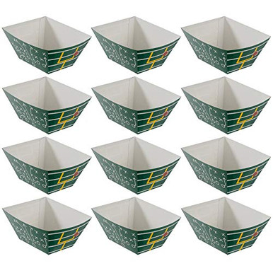 Football Snack Bowl - 12-Pack Large Disposable Party Bowls, Easy DIY ...
