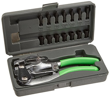 XtremepowerUS Hand Held Power Punch, Sheet Metal Hole Punch Kit ...