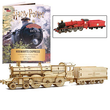 IncrediBuilds Harry Potter Hogwarts Express Book and 3D Wood Model Kit ...
