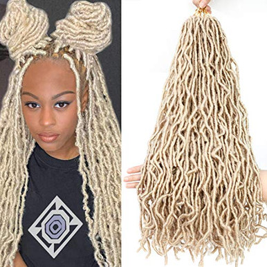 6 Packs Pre Looped Nu Faux Locs Braids Hair 24 Inch Fashion Soft Locs ...