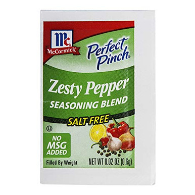 McCormick Perfect Pinch Zesty Pepper Salt-Free Seasoning Blend Packets ...