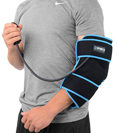 Sports Unlimited Ice Cold Compression Elbow Wrap Reusable Gel Pack ...
