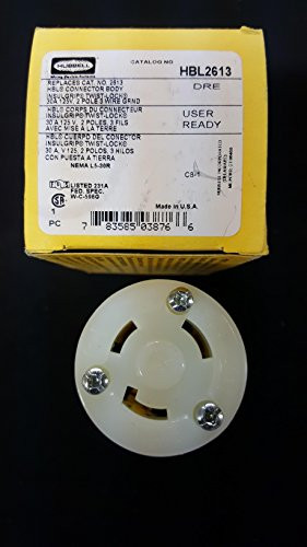 Hubbell HBL2613 Locking Devices TwistLock Industrial Grade Female ...