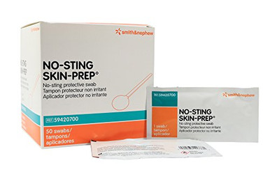Smith And Nephew No Sting Skin Prep Swabs - 50/box - Warehousesoverstock