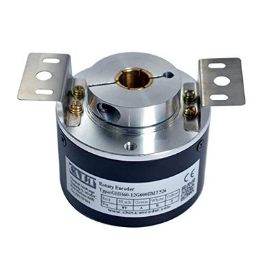 1000P R 60mm Outer 12mm Hollow Shaft Incremental Rotary Encoder Push ...