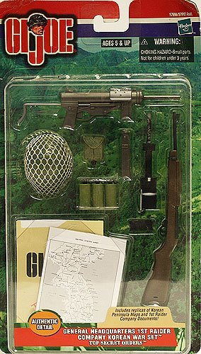 Hasbro GI Joe General Headquarters 1st Raider Company Korean War Set ...