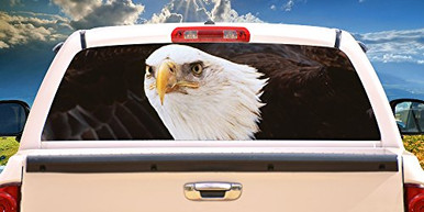 SignMission Bald Eagle Rear Window Graphic Decal Tint Film Truck View ...