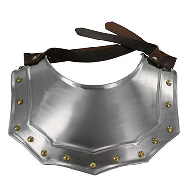 AnNafi Renaissance Armor Gorget Neckplate 18 Gauge Steel Dark Warrior ...