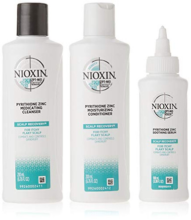 Nioxin Scalp Recovery Kit Anti Dandruff Shampoo Conditioner and Serum ...