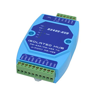 RS232 RS485 to 4 Ports RS485 Repeater Optical Isolator Industrial Grade ...