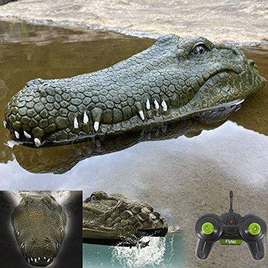 Remote Control Alligator Head Boat Halloween Prank Toys RC Boat ...