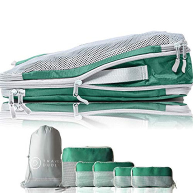 Compression Packing Cubes Set made of recycled plastic bottles 7 pieces ...