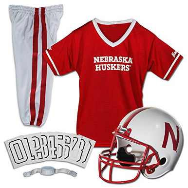 Franklin Sports NCAA Nebraska Huskers Kids College Football Uniform Set ...