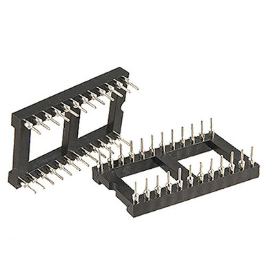uxcell 24 Pin PCB Board Wide DIP IC Socket 2-54 mm Pitch 2 Pieces ...